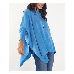 Milan Kiss Poncho in Hellblau - 50% | Gr&ouml;&szlig;e S | Damenjacken