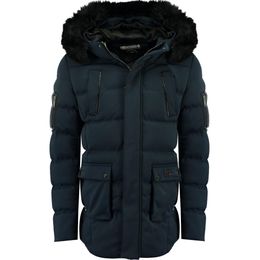 Geographical Norway Winterparka "Bob" in Dunkelblau - 62% | Gr&ouml;&szlig;e XL | Herren-plussize