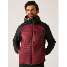 Regatta Übergangsjacke "Rowak" in Rot/ Schwarz - 64% | Größe L | Herren-plussize