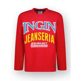 Vingino Longsleeve "Host" in Rot - 45% | Gr&ouml;&szlig;e 152 | Kinder-longsleeves