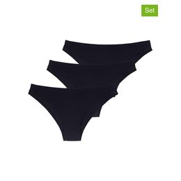 Dorina 3er-Set: Slips "Mio" in Schwarz - 50% | Gr&ouml;&szlig;e M | Damen-unterteile