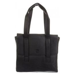 Bodenschatz Leder-Schultertasche in Schwarz - (B)30 x (H)24 x (T)7 cm - 41% | Damen-taschen