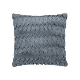 MAGMA Heimtex Kissenh&uuml;lle "Plush" in Grau - (L)45 x (B)45 cm - 59% | Dekokissen