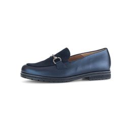 Gabor Leder-Slipper in Dunkelblau - 56% | Gr&ouml;&szlig;e 38 | Damen-ballerinas