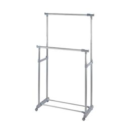 Wenko Kleiderständer "Twin Bars" in Grau/ Chrom - (B)163 x (H)168 x (T)44 cm - 45% | Garderoben