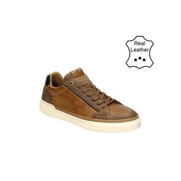 Bullboxer Leder-Sneakers in Cognac - 62% | Gr&ouml;&szlig;e 42 | Herrensneakers