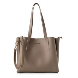 Lucky Bees Schultertasche in Taupe - (B)32 x (H)27 x (T)13 cm - 73% | Damen-taschen