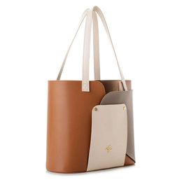 Lucky Bees Schultertasche in Beige/ Hellbraun/ Khaki - (B)30 x (H)26 x (T)12 cm - 68% | Damen-taschen