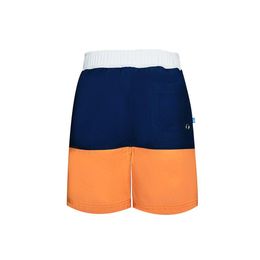 Peek U Badeshorts "Aysu" in Dunkelblau/ Orange/ Wei&szlig; - 55% | Gr&ouml;&szlig;e 122 | Kinder-bademode