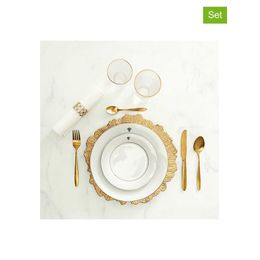 every ware 4er-Set: Teller in Gold - &Oslash; 33 cm (&Uuml;berraschungsprodukt) - 37% | Gedeckter-tisch