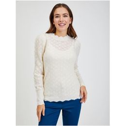 ORSAY Pullover in Creme - 47% | Gr&ouml;&szlig;e M | Damen-pullover-cardigans