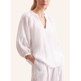 Seidensticker Leinen-Bluse in Wei&szlig; - 61% | Gr&ouml;&szlig;e 40 | Damen-blusen