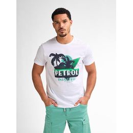 PETROL INDUSTRIES Shirt in Wei&szlig; - 38% | Gr&ouml;&szlig;e M | Herren-plussize