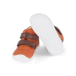 Bundgaard Leder-Sneakers "The Walk Strap Sporty" in Orange - 46% | Gr&ouml;&szlig;e 22 | Babysneakers