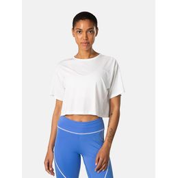KARI TRAA Trainingsshirt "Mija" in Wei&szlig; - 22% | Gr&ouml;&szlig;e L | Damen-outdoor-tops-shirts