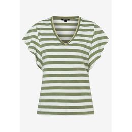 More & More More & More Shirt in Gr&uuml;n/ Wei&szlig; - 50% | Gr&ouml;&szlig;e 46 | Damen-tops