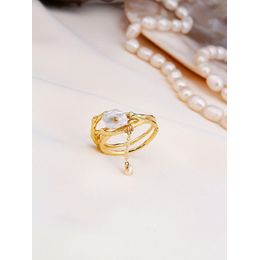 Pierres delicates Vergold. Ring mit Perlen - 47% | Schmuck