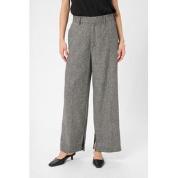 Kaffe Marlenehose in Schwarz/ Wei&szlig; - 44% | Gr&ouml;&szlig;e 40 | Damenhosen