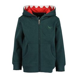 Blue Seven Sweatjacke in Dunkelgr&uuml;n/ Rot - 50% | Gr&ouml;&szlig;e 104 | Kinder-sweatshirts-jacken