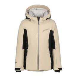 Icepeak Ski-/ Snowboardjacke "Lanett" in Beige/ Schwarz - 51% | Gr&ouml;&szlig;e 140 | Kinder-outdoor-jacken