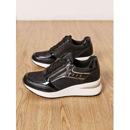 Sixth Sens Keilsneakers in Schwarz - 48% | Gr&ouml;&szlig;e 39 | Damen-sneakers