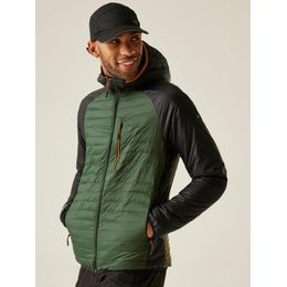 Regatta Übergangsjacke "Rowak" in Schwarz/ Khaki - 55% | Größe XL | Herren-plussize