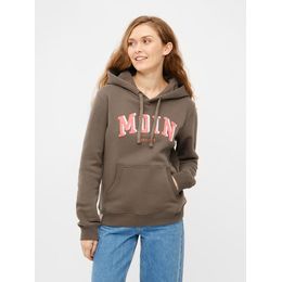 Derbe Hoodie in Braun/ Rosa - 49% | Gr&ouml;&szlig;e M | Damen-sweatshirts-jacken