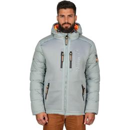 Geographical Norway Daunenjacke "Beachwood" in Grau - 67% | Gr&ouml;&szlig;e M | Herrenjacken