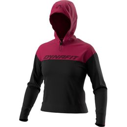 Dynafit Funktionshoodie in Schwarz/ Pflaume - 64% | Gr&ouml;&szlig;e L | Damen-sweatshirts-jacken