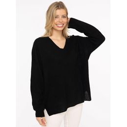 Zwillingsherz Kaschmir-Pullover in Schwarz - 50% | Gr&ouml;&szlig;e M | Damen-pullover-cardigans