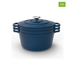 Brandt 8tlg. Kochgeschirr-Set in Blau - &Oslash; 25 cm - 69% | Kochgeschirr