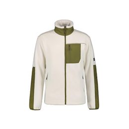Icepeak Fleecejacke "Mohawk" in Creme/ Khaki - 48% | Gr&ouml;&szlig;e XXL | Herren-pullover-sport