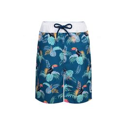Peek U Badeshorts "Neith" in Dunkelblau/ Bunt - 53% | Gr&ouml;&szlig;e 128 | Kinder-bademode