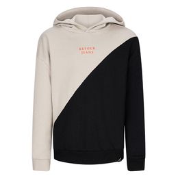 Retour Hoodie "Novan" in Beige/ Schwarz - 58% | Gr&ouml;&szlig;e 146/152 | Kinder-sweatshirts-jacken