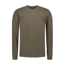 New Zealand Auckland Sweatshirt in Khaki - 64% | Gr&ouml;&szlig;e L | Herren-plussize