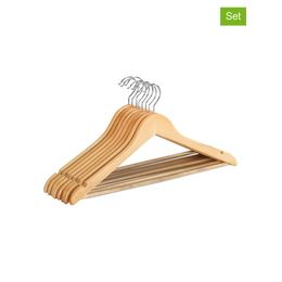 Wenko 8er-Set: Kleiderbügel "Eco" in Beige - (B)45 x (H)23,5 cm - 37% | Garderoben