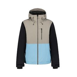 Icepeak Ski-/ Snowboardjacke "Chester" in Grau/ Schwarz/ Hellblau - 53% | Gr&ouml;&szlig;e 54 | Herren-outdoorjacken