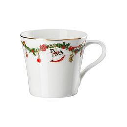 Hutschenreuther Kombi-Obertasse ''Nora'' in Wei&szlig;/ Gr&uuml;n/ Rot - 280 ml - 12% | Gedeckter-tisch