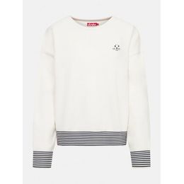 Derbe Sweatshirt in Creme/ Schwarz - 48% | Gr&ouml;&szlig;e XL | Damen-sweatshirts-jacken