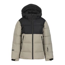 Icepeak Ski-/ Snowboardjacke "Louin" in Taupe/ Schwarz - 47% | Gr&ouml;&szlig;e 128 | Kinder-outdoor-jacken