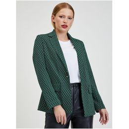 ORSAY Blazer in Gr&uuml;n/ Schwarz/ Wei&szlig; - 52% | Gr&ouml;&szlig;e 38 | Damenjacken