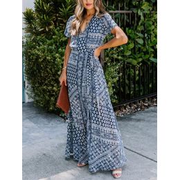 LA Angels Kleid in Dunkelblau/ Wei&szlig; - 70% | Gr&ouml;&szlig;e L | Damen-kleider