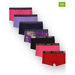 Vingino 7er-Set: Boxershorts in Schwarz/ Lila/ Pink - 36% | Gr&ouml;&szlig;e 158/164 | Kinder-waesche