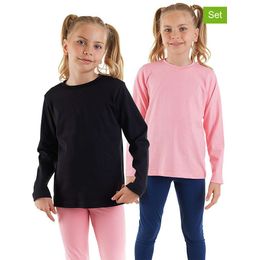 Denokids 2er-Set: Longsleeves in Rosa - 60% | Größe 128 | Kinder-longsleeves