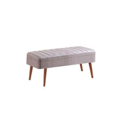 Evila Aufbewahrungsbank "Vina" in Grau - (B)90 x (H)40 x (T)39 cm - 75% | Sitzmoebel
