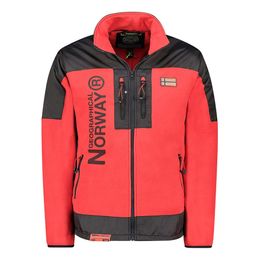 Geographical Norway Fleecejacke "Tulene" in Rot - 67% | Gr&ouml;&szlig;e L | Herren-pullover-sport