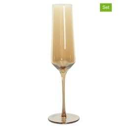 Tognana 2er-Set: Champagnergläser ''Iride'' in Beige - 230 ml - 11% | Gedeckter-tisch