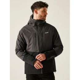 Regatta Übergangsjacke "Highton Stretch" in Anthrazit/ Schwarz - 66% | Größe S | Herren-plussize