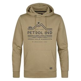 PETROL INDUSTRIES Hoodie in Hellbraun - 38% | Gr&ouml;&szlig;e XL | Herren-sweatshirts-jacken
