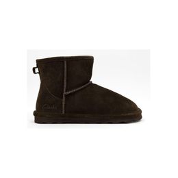 Clarks Leder-Winterboots in Braun - 42% | Größe 38 | Damen-stiefel